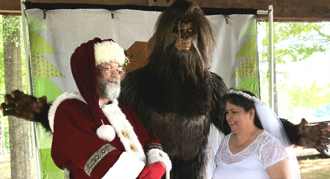Bigfoot Wedding Bigfoot And A Sunny Thunderstorm? Has To Be Double