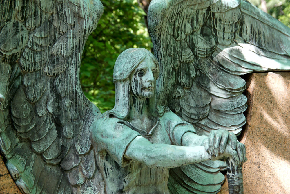 The creepy angel sculpture that weeps black tears – KellyKazek.com