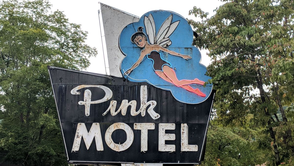 Iconic Tinkerbell sign at Pink Motel has drawn travelers for more than ...